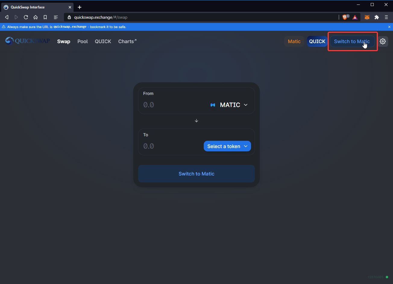 Matic Marketplace Instructions | Webaverse