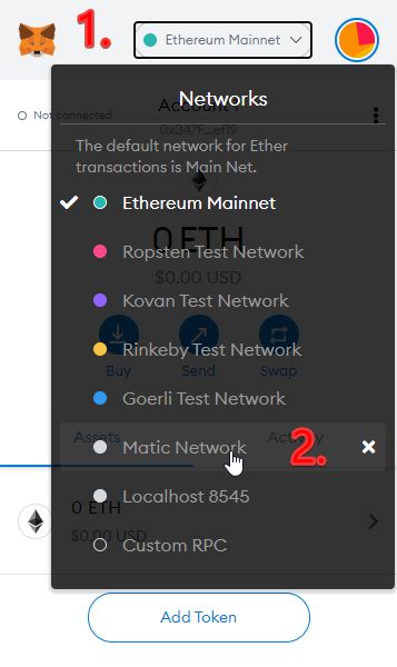 Matic Marketplace Instructions | Webaverse