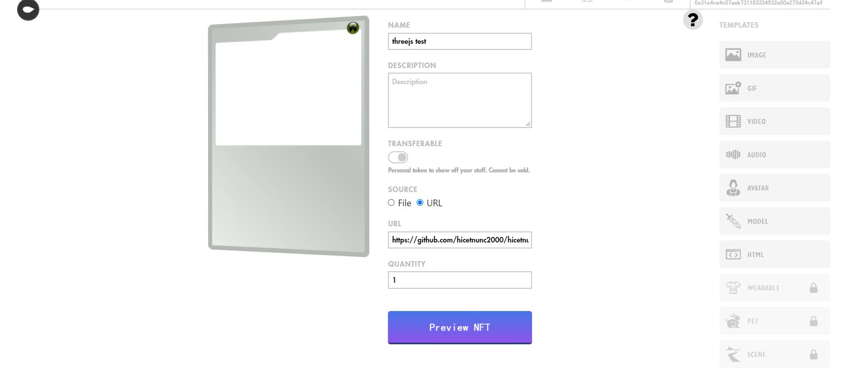 HTML NFTs | Webaverse